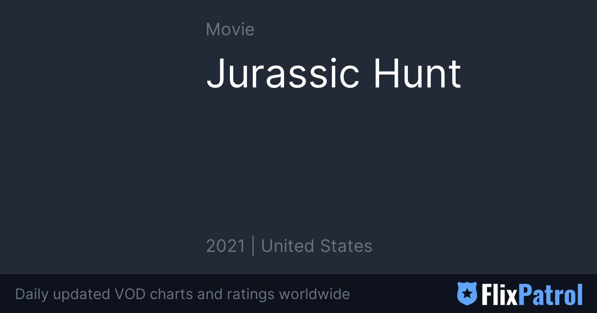Jurassic Hunt Social Media • FlixPatrol Jurassic Hunt Social Media • FlixPatrol